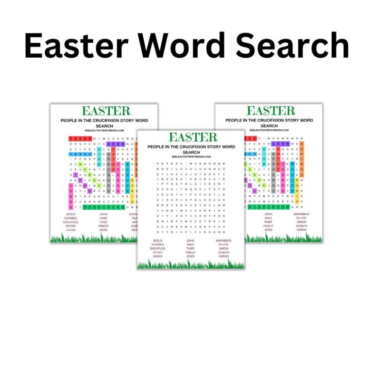 Free Easter Word Search For Families - Bible Activities For Kids