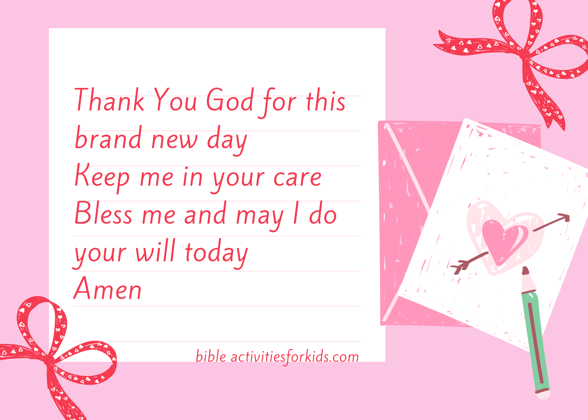 Top 5 Glorious & Short Morning Prayers For Kids - Bible Activities For Kids