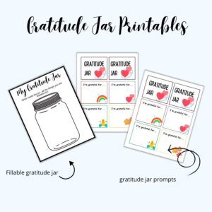 Free Gratitude Jar Printables For Kids - Bible Activities For Kids